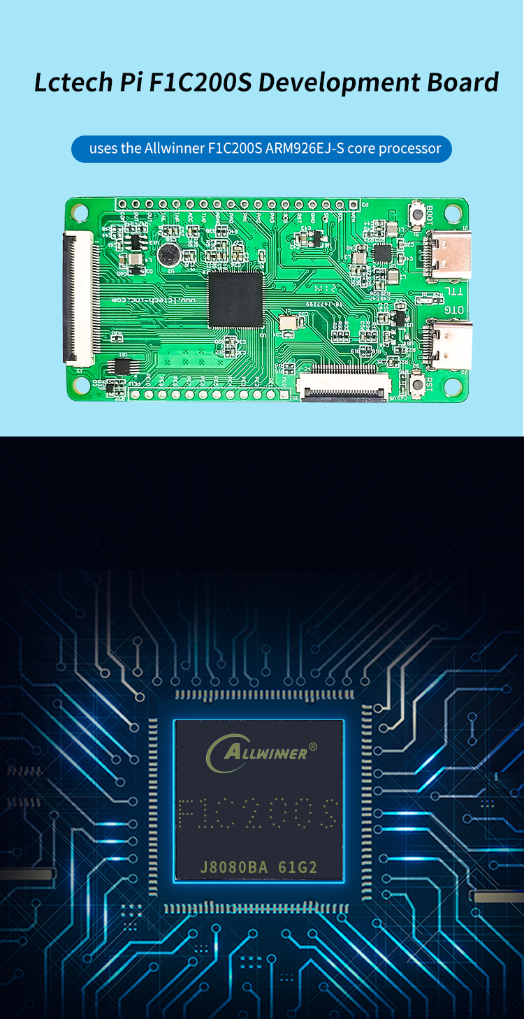 Lctech Pi Allwinner F1C200S Linux Open Source Maker Developm_chinalctech